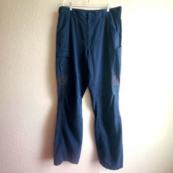 Cintas | Pants | Cintas Navy Blue Cargo Work Pants Size 36 Long | Poshmark
